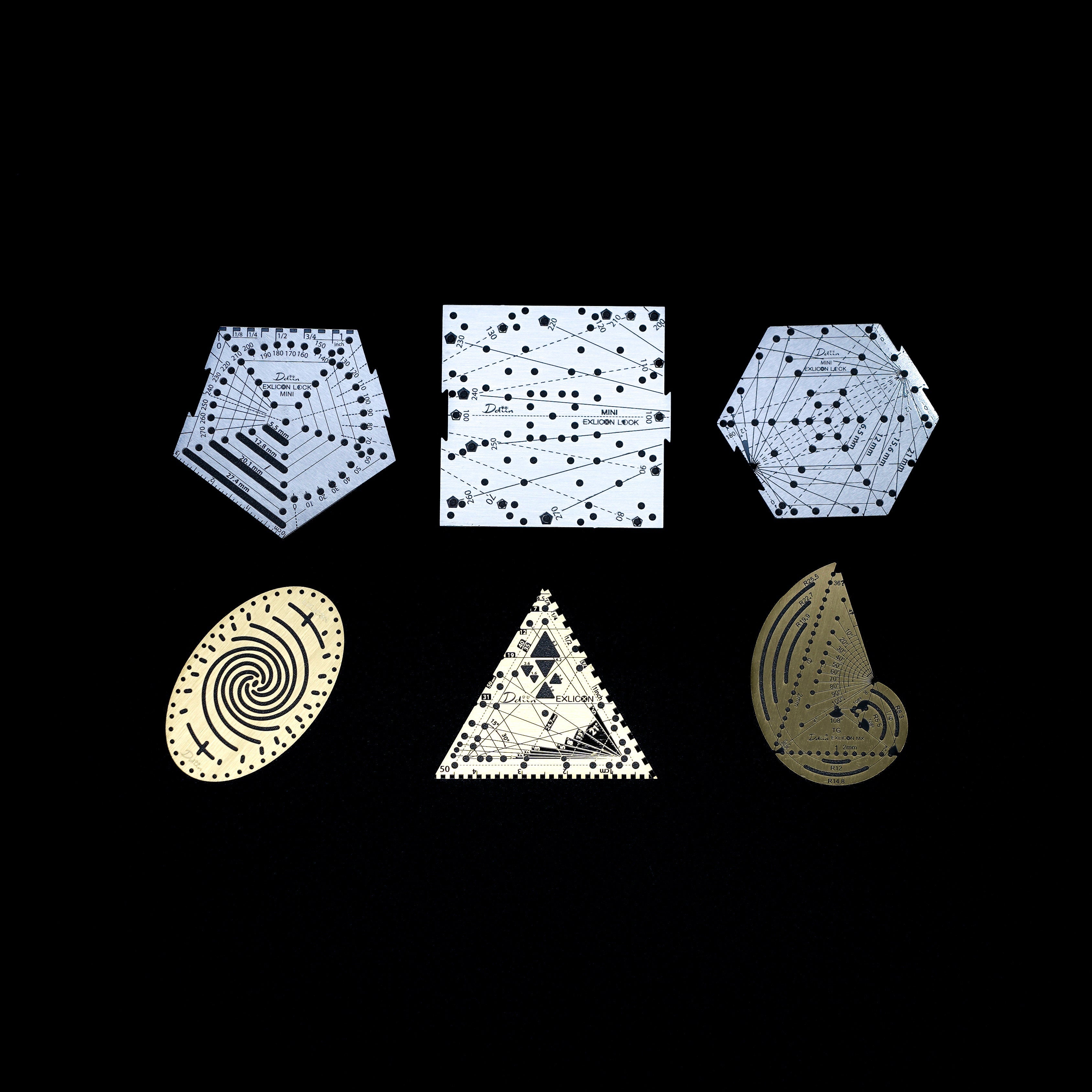 Stainless Steel and Brass Designer Disc/ Drawing kit – ddiin