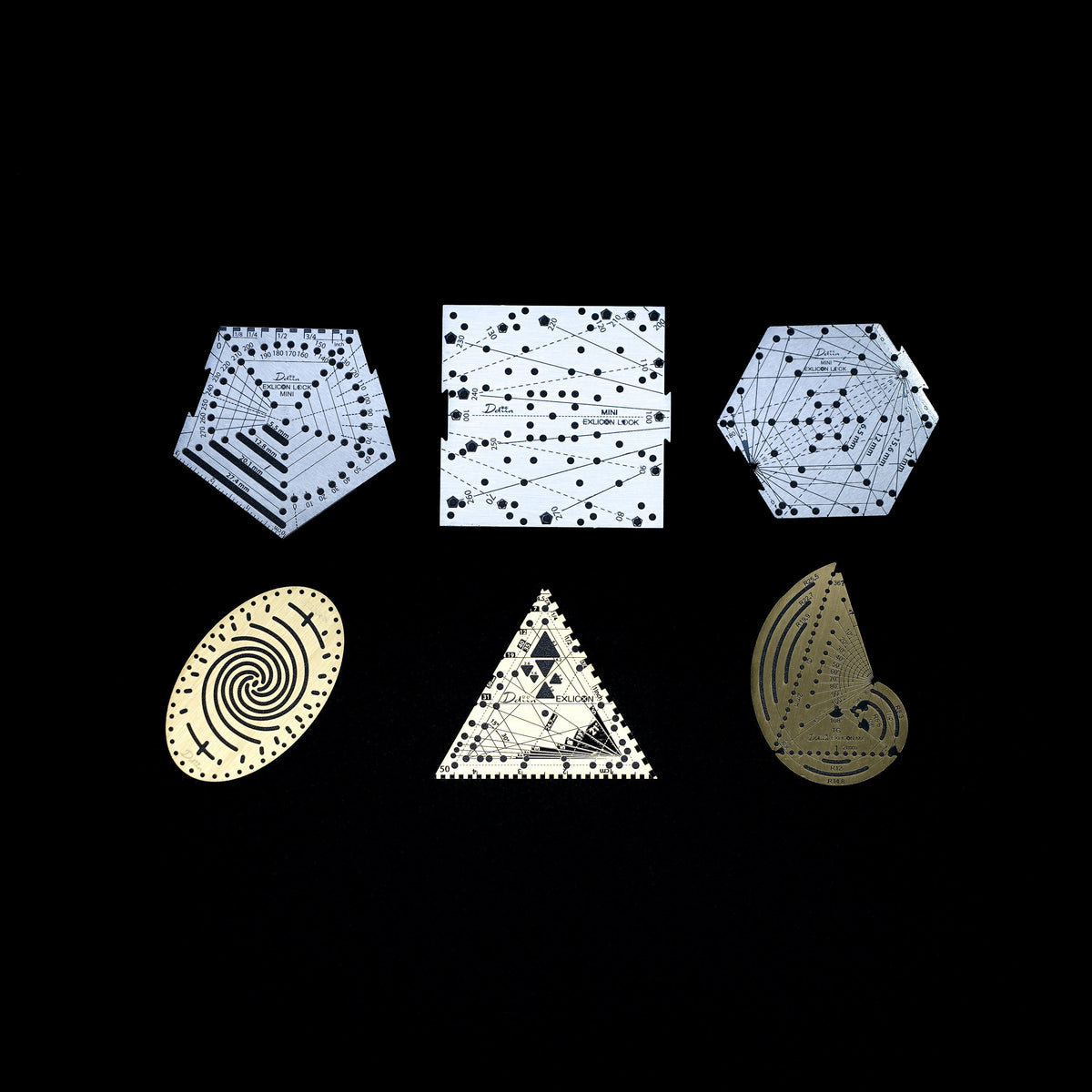 Stainless Steel and Brass Designer Disc/ Drawing kit – ddiin