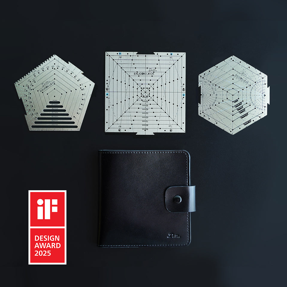 Exlicon Lock- Stainless Steel Drawing Tool Set & Leather Pouch – ddiin