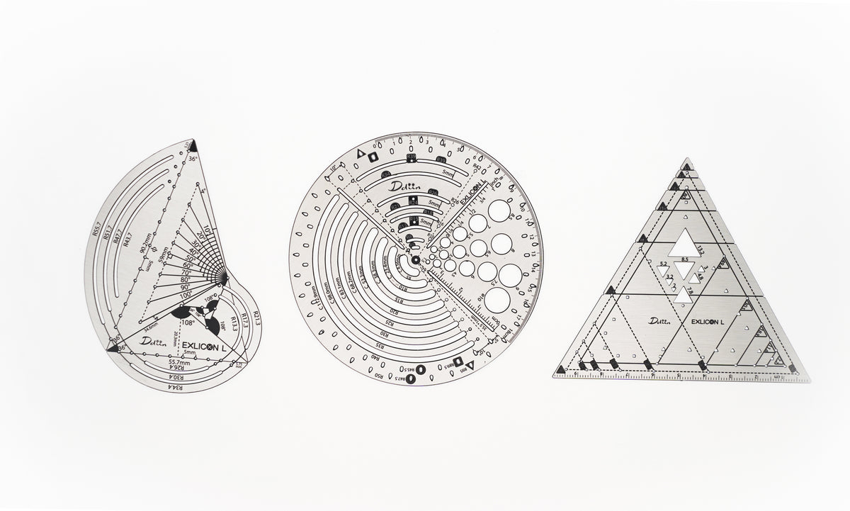 Exlicon L - Perfect Golden Ratio Tool Set for Art, Drafting, and ...