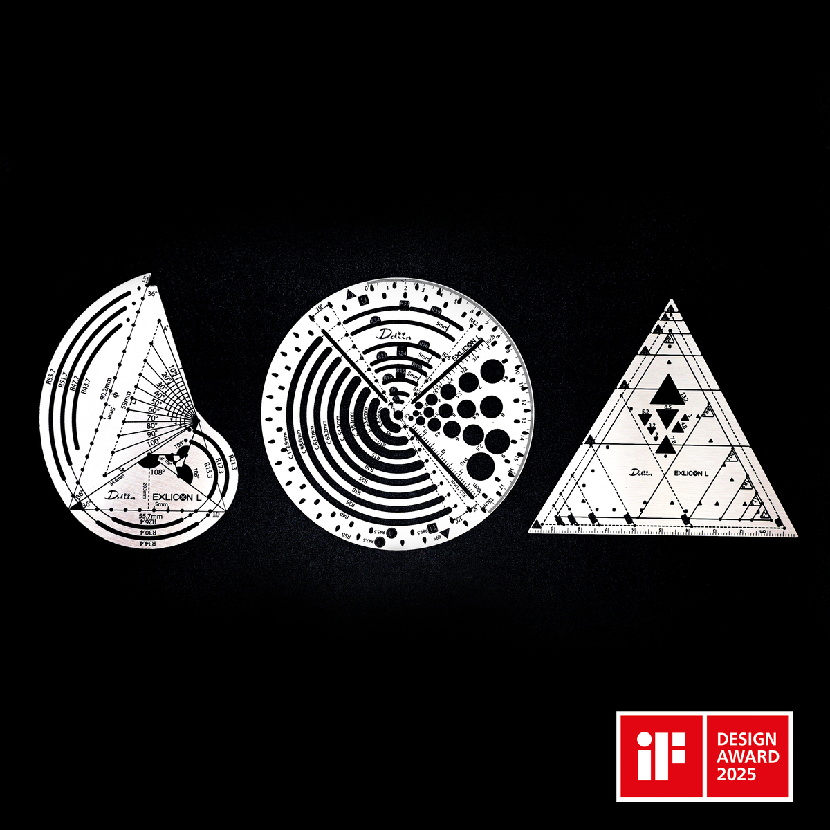 Exlicon L - Perfect Golden Ratio Tool Set for Art, Drafting, and ...