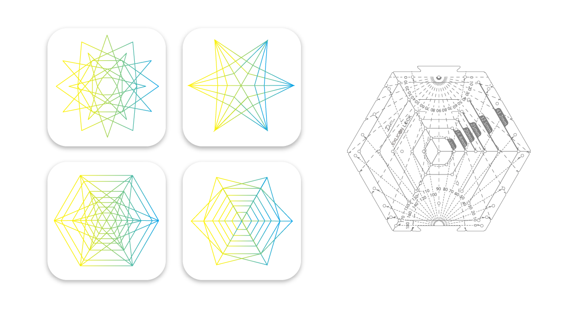 Exlicon Lock- Stainless Steel Drawing Tool Set & Leather Pouch – ddiin