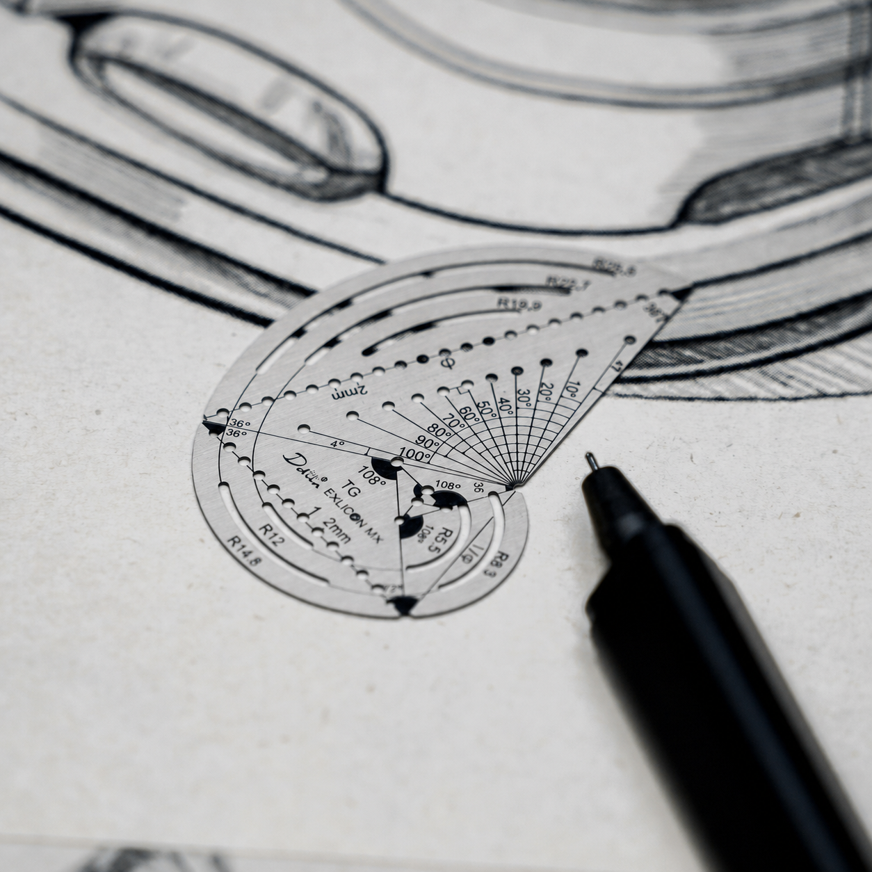 Mini TG Brass Disc - The Best Golden Ratio Stencil for drawing & Design ...