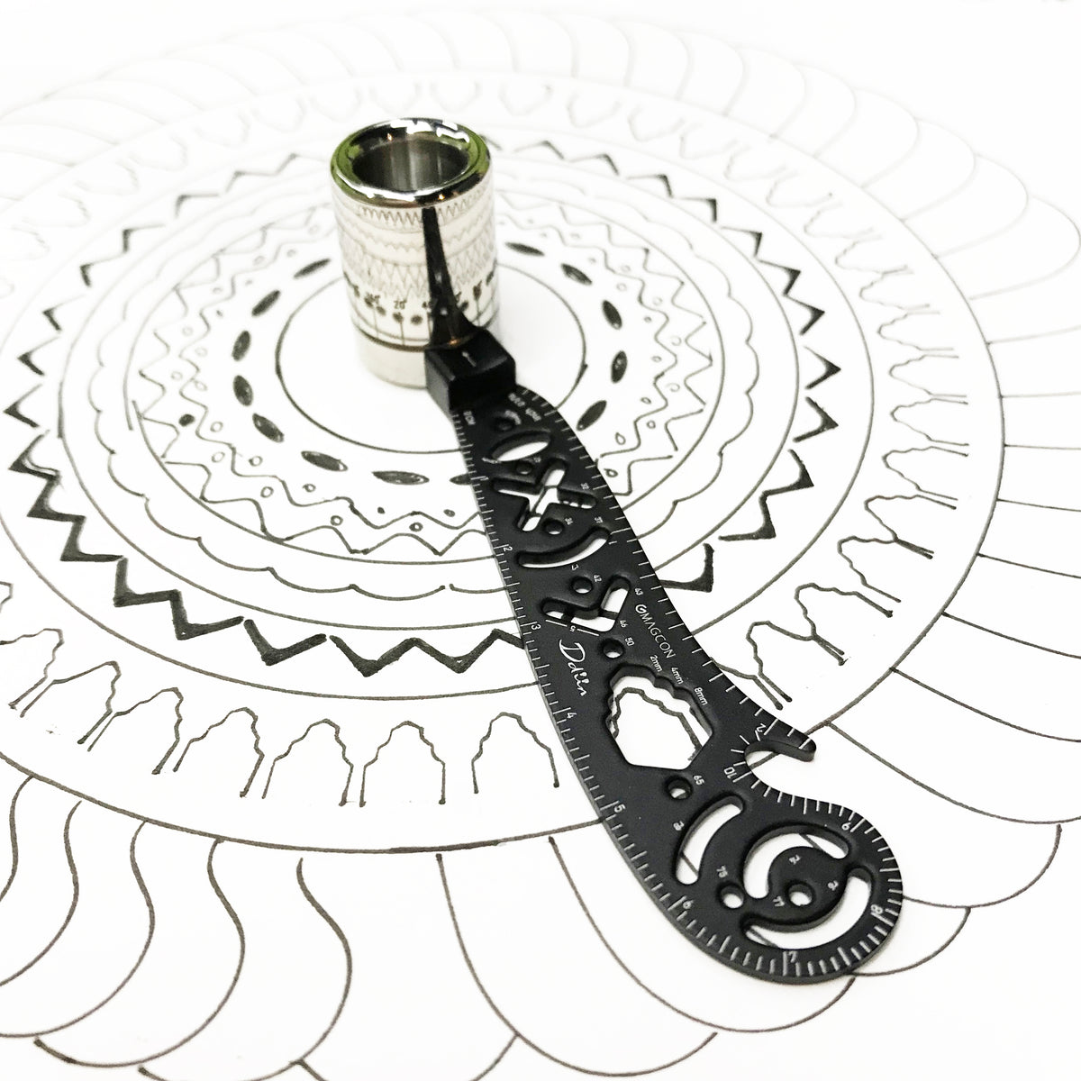 Magcon Aerospace Aluminium Curved Wing Set - Precise Mandalas Drawing ...